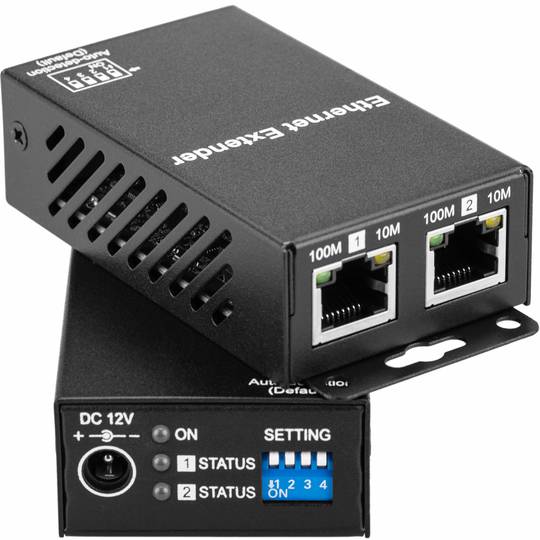 Ethernet long range extender TCP / IP over Cat.5e cable 800 m - Cablematic Ethernet long range extender TCP / IP over Cat.5e cable 800 m - Cablematic