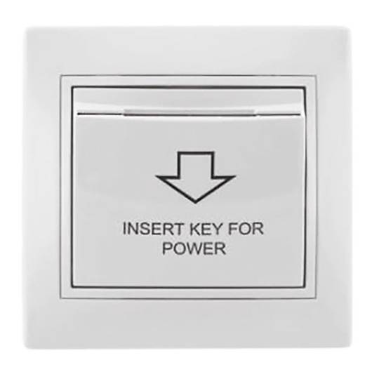 Recessed switch with frame for card 10A 250V 83x81mm Solera ERP01TU ...