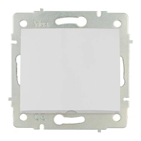 Frameless recessed cable outlet 3x2.5mm² white Solera ERP40 - Cablematic