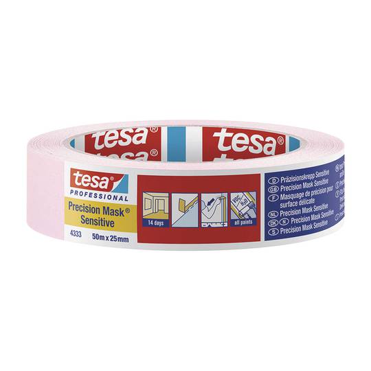 Standard masking tape 50 mx 25 mm transparent color TESA 4333 - Cablematic