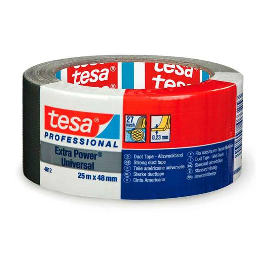 Duct tape extra power universal 25 mx 48 mm black color TESA 47048 ...