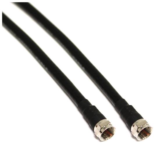Cable coaxial RG6U F macho a F macho de 0.5m - Cablematic