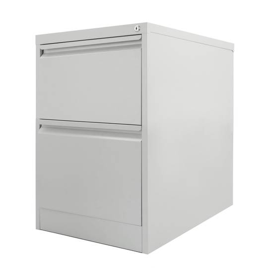 Office metal filing cabinet 2 drawers 454x731x620mm gray of RackMatic ...