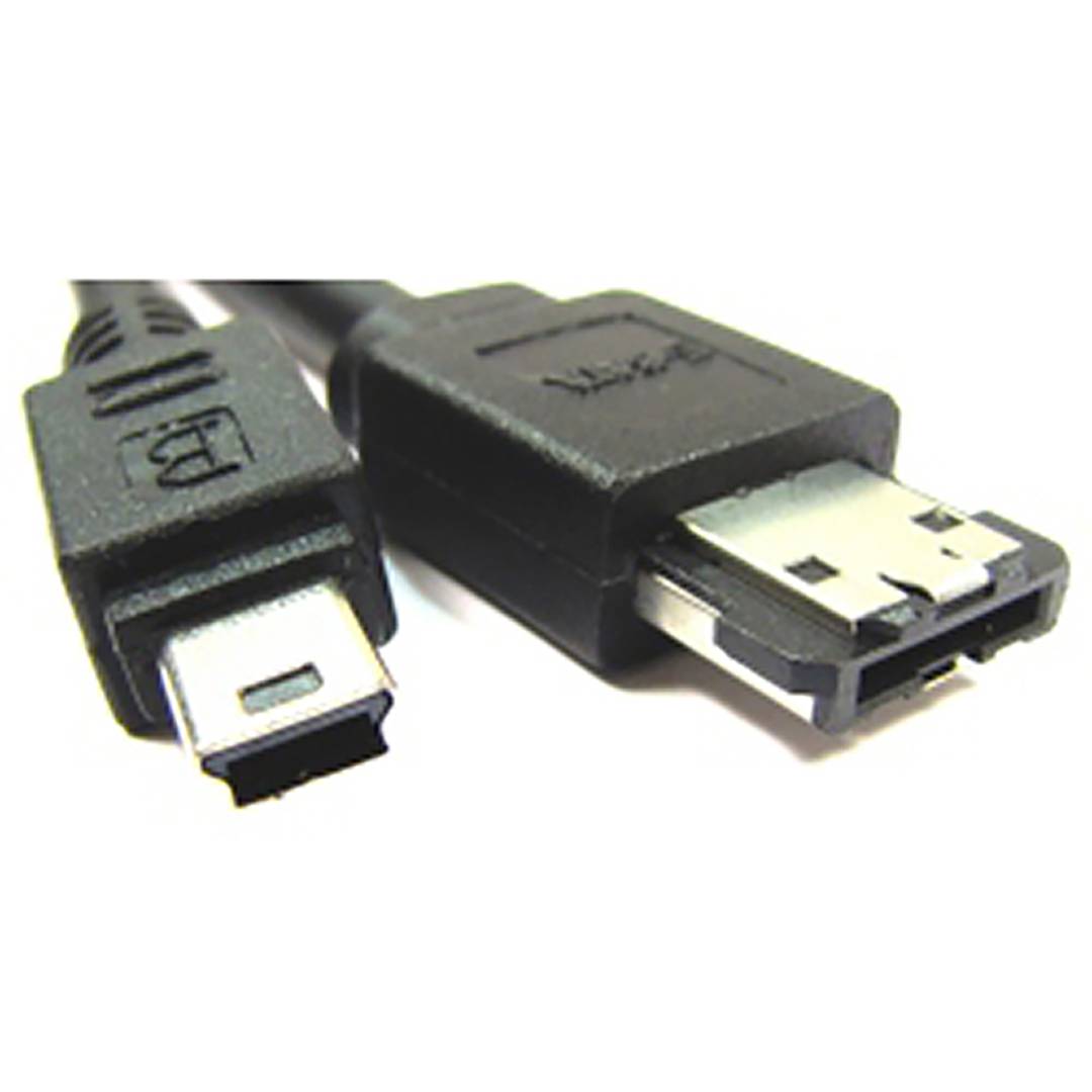 ESATAp cabo + USB ou eSATA (eSATA + M/MiniUSB5pin-BM-M) 2m - Cablematic