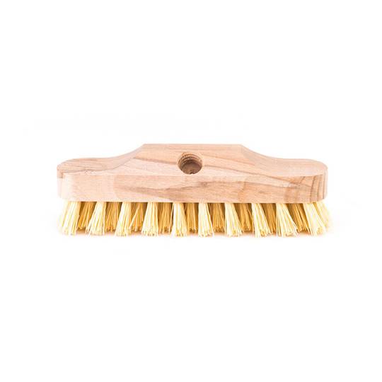 Wooden sweeping brush for broom without handle 22x6x6.5 cm - Cablematic