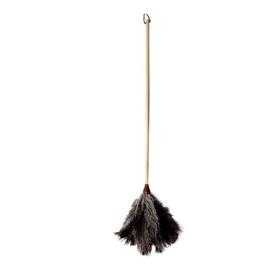 11.3x2.5x73.5cm Long Wooden Handle Ostrich Duster for Dust Cleaning ...