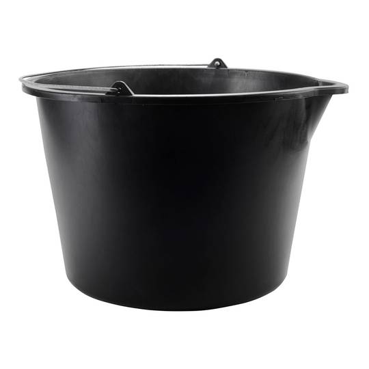 Round construction bucket basin with galvanized handle of 38.1x26 cm ...