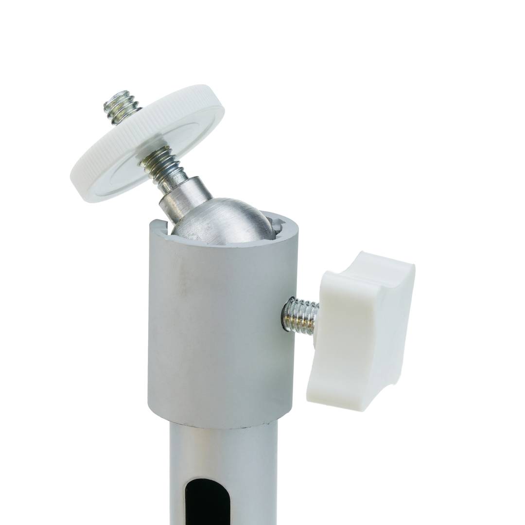 Support for CCTV Camera 150mm aluminum silver - Cablematic