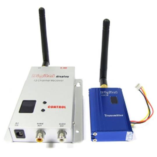 Wireless transmitter video and audio of 2.4 GHz and 1000 mW - Cablematic