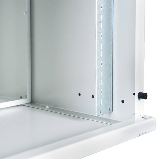 Armadio Rack a parete 19" 12U bianco 540x400x592mm a parete EcoRack DIY ...