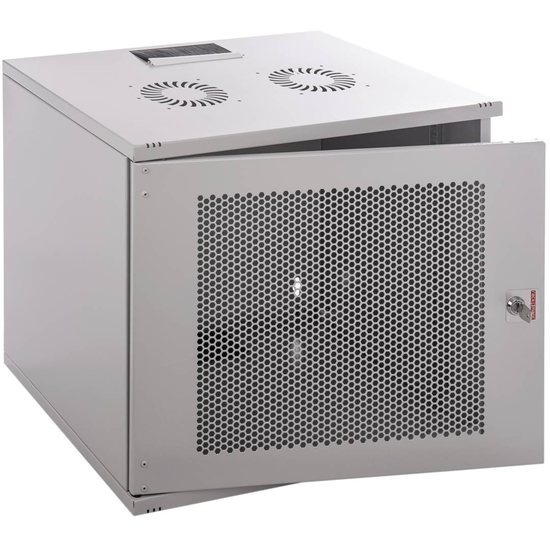 Rack19 a parete 09U F500 RackMatic SOHORack fai da te bianco Traforato ...