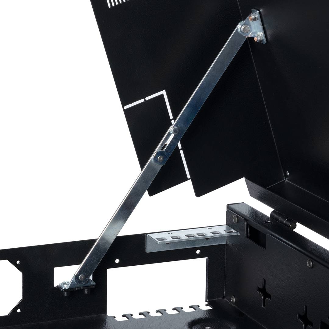 Armoire murale rack 19'' 3U Vertical + 2U horizontal 525x475x155 SLIMbox noir - Cablematic