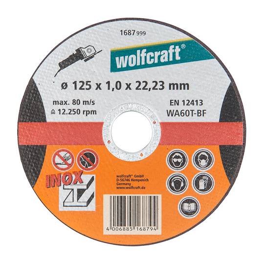 Precision cutting disc for stainless steel with a diameter of 125x1 ...