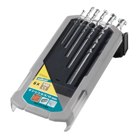 Pack of 6 units drill bit for stone CT from 3 to 10 mm Wolfcraft ...