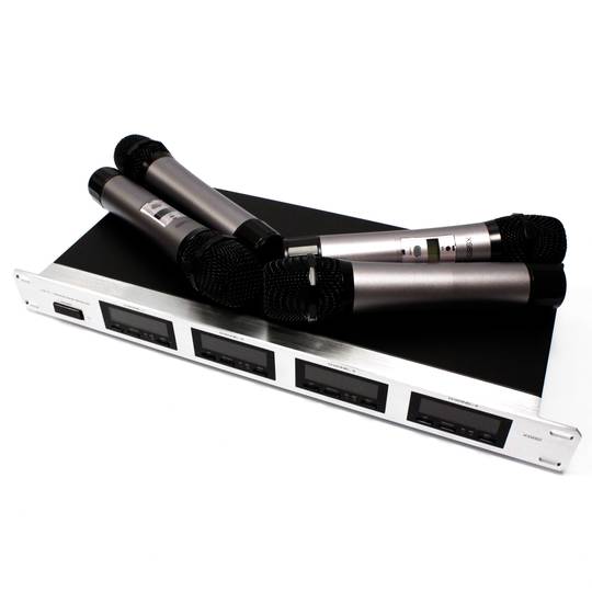 Wireless Microphones UHF 600-920MHz programmable receiver rack for ...